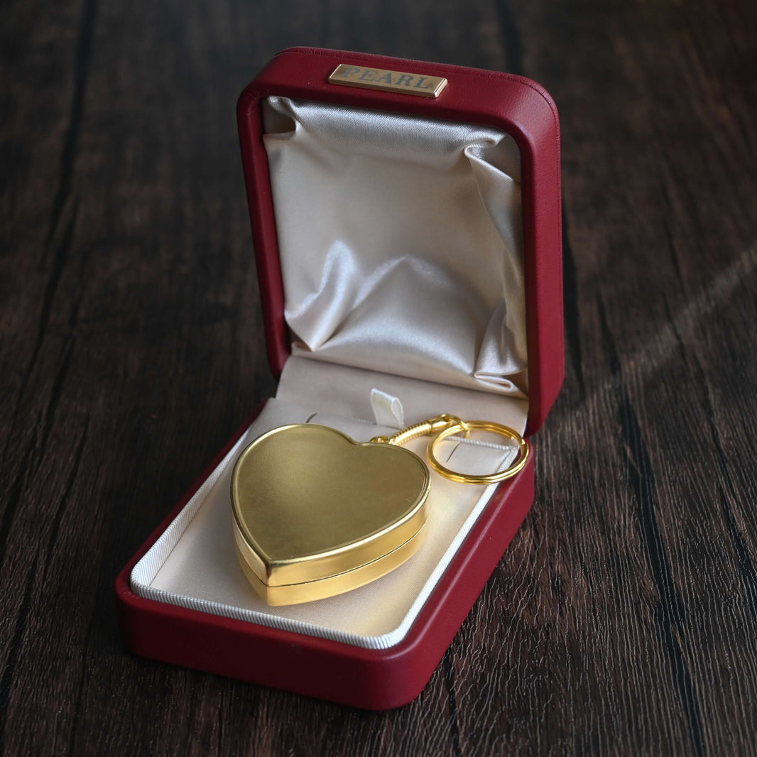 Mini Heart-Shaped Brass Music Box Keychain – OneTinyShop